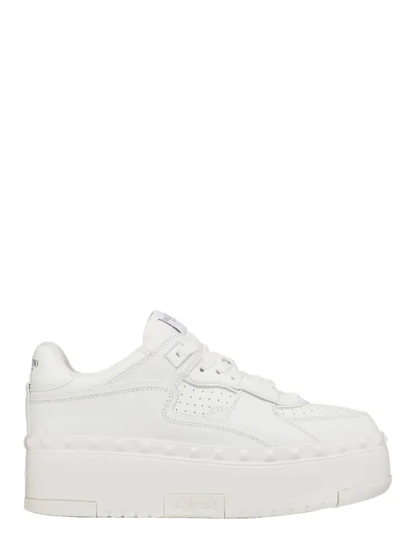Valentino Garavani Freedots Xl Leather Sneakers - White
