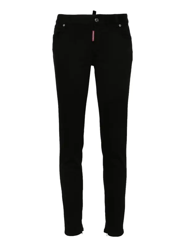 Dsquared2 Twiggy Mid-rise Skinny Jeans - Black