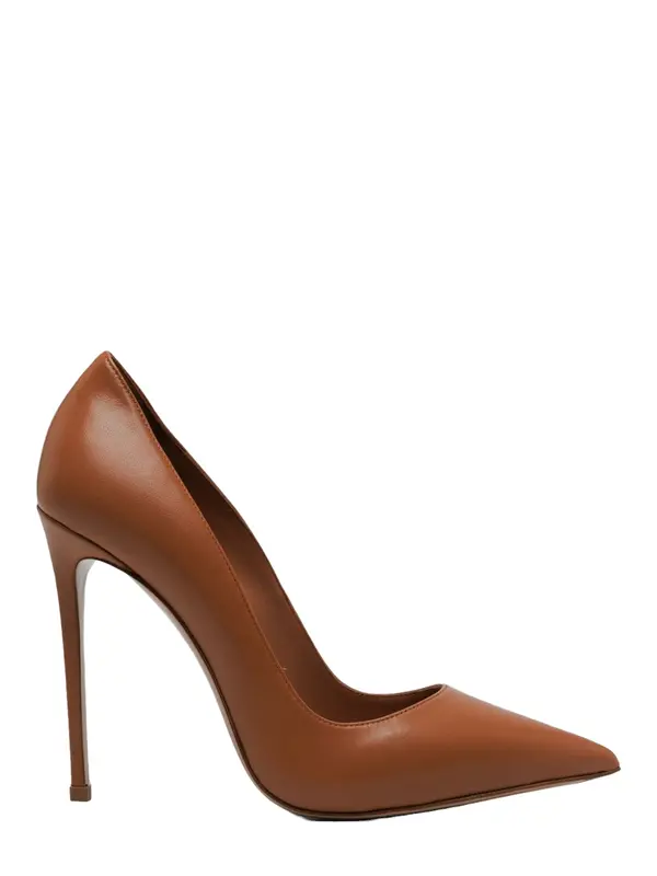 LE SILLA Eva 120mm Leather Pumps - Brown