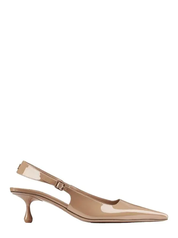 JIMMY CHOO Amel 50mm Leather Pumps - Neutrals