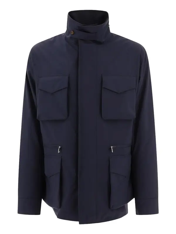 Dolce & Gabbana Technical Fabric Safari Jacket - Blue