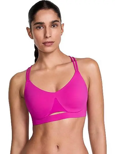 Victoria's Secret Vsx Elevate™ Strappy-comfort Sports Bra - Purple