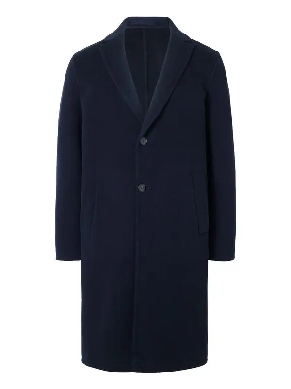 Mr P. Double-faced Virgin Wool And Cashmere-blend Coat - Blue
