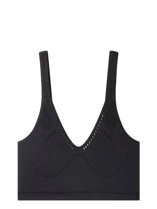 Stella McCartney Stellawear Crop Top Bra - Black