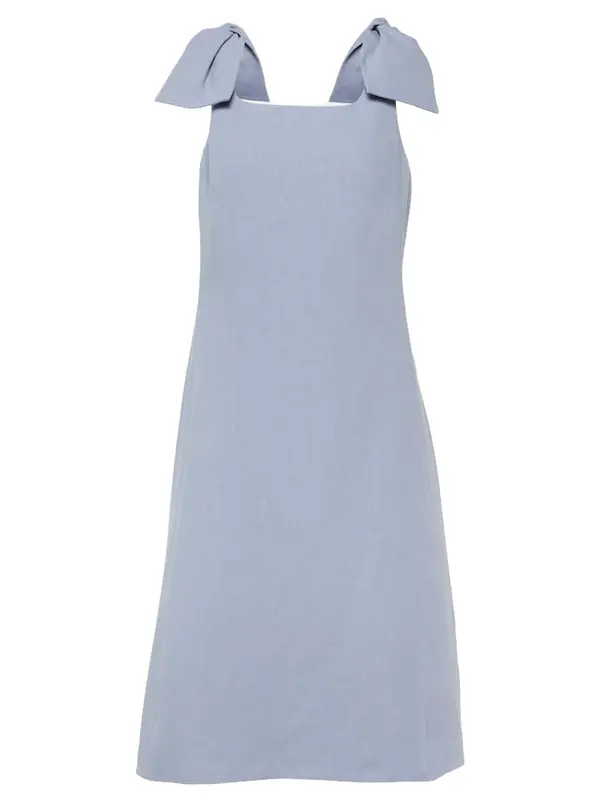 Chloé Linen Midi Dress - Blue