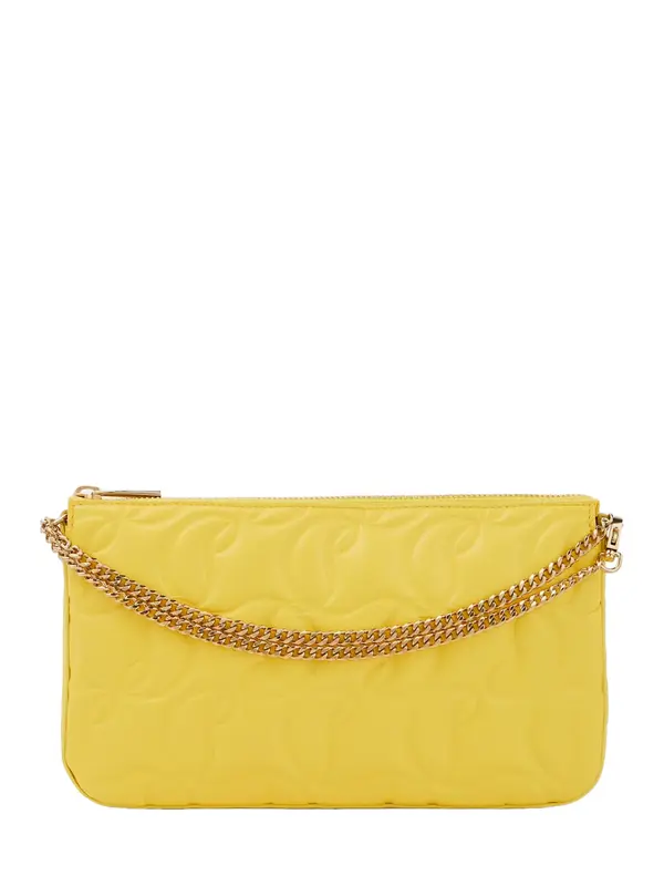 CHRISTIAN LOUBOUTIN Loubila Leather Crossbody Bag - Yellow