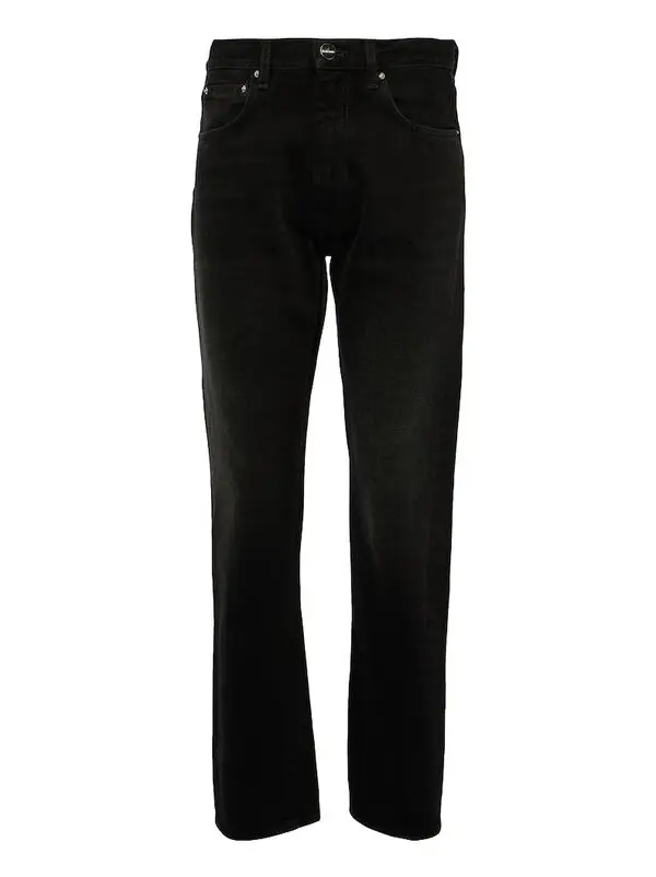 TOTEME Mid-rise Cropped Jeans - Black
