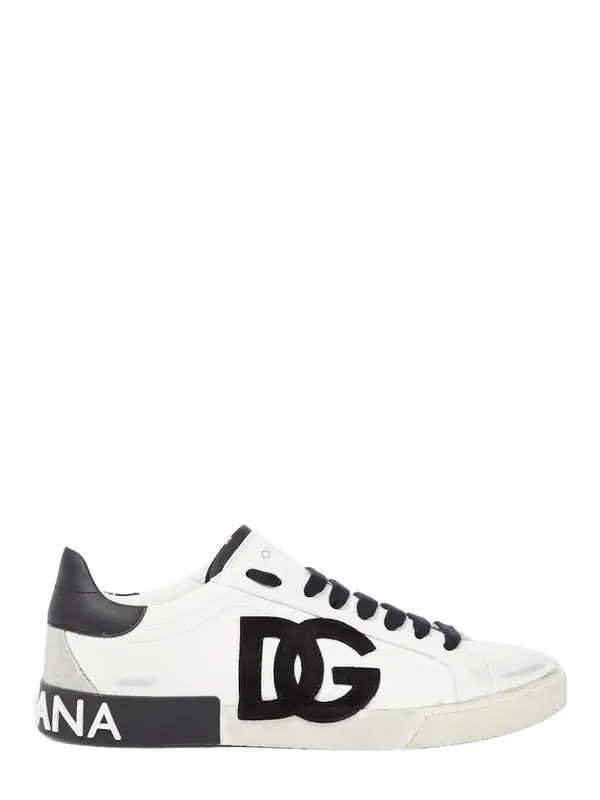 Dolce & Gabbana Dg Leather Sneakers - White