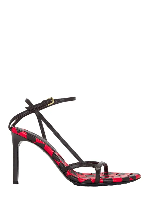 Bottega Veneta Leaf Ankle Strap Sandal - Fondant & Vernice