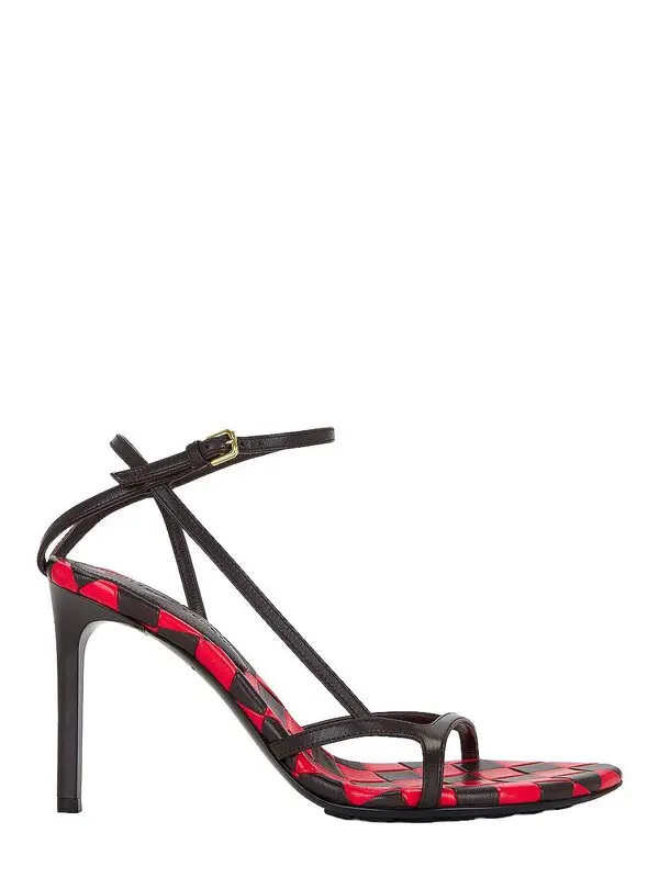 Bottega Veneta Leaf Ankle Strap Sandal - Fondant & Vernice