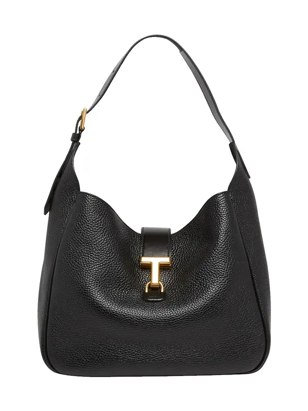 TOM FORD Monarch Medium Hobo Bag - Black