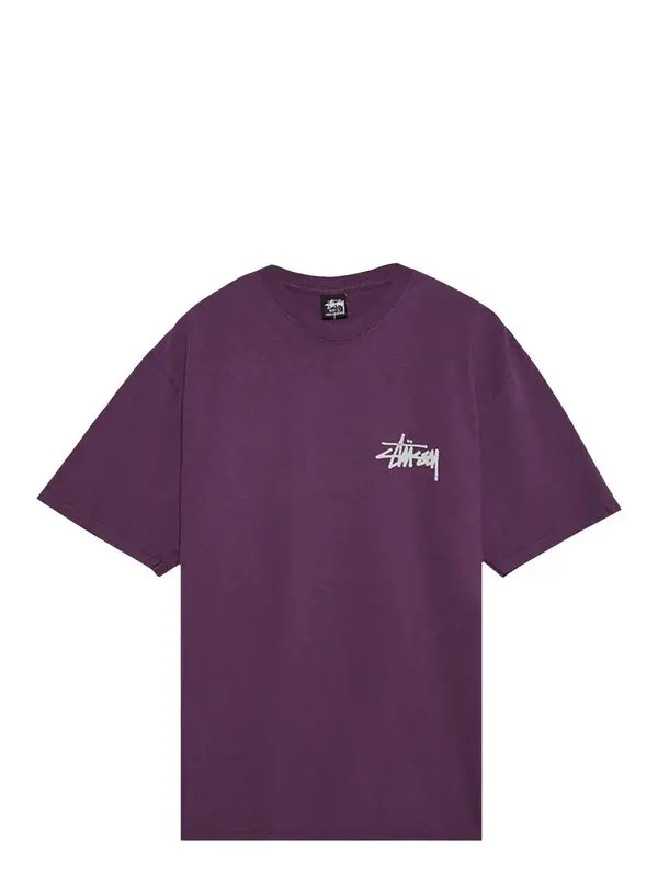 StÜssy Old Phone Pigment Dyed T-shirt - Purple