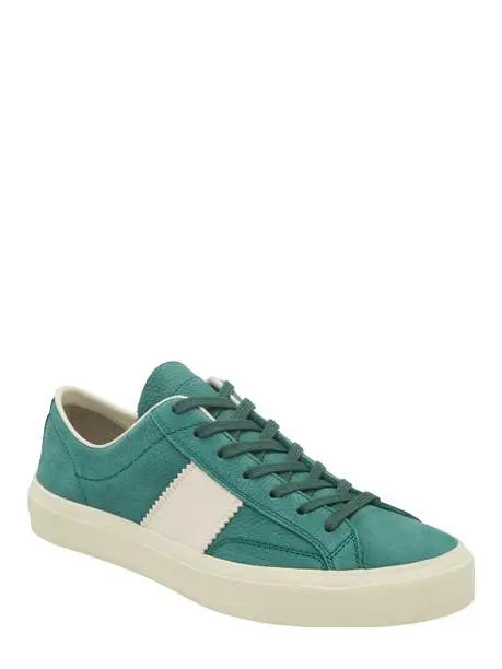 TOM FORD Cambridge Low Top Sneakers - Green/ Cream
