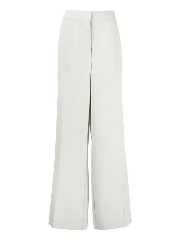 Calvin Klein Twill Wide-leg Trousers - Green