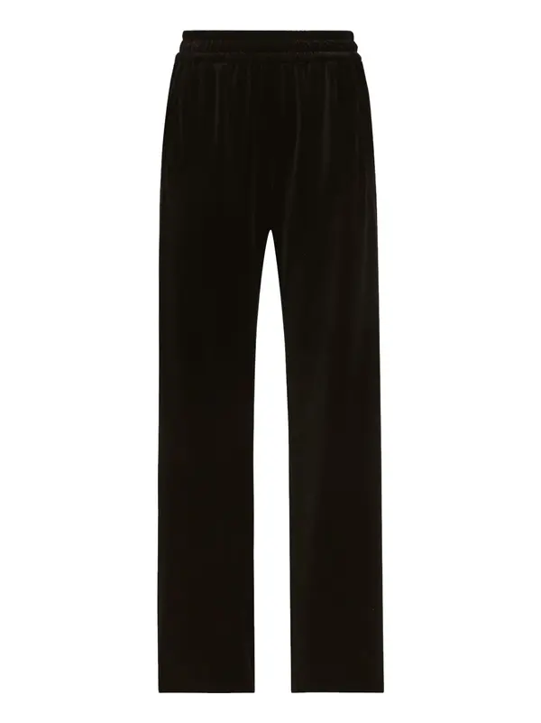 Dolce & Gabbana Velvet Elasticated Trousers - Black