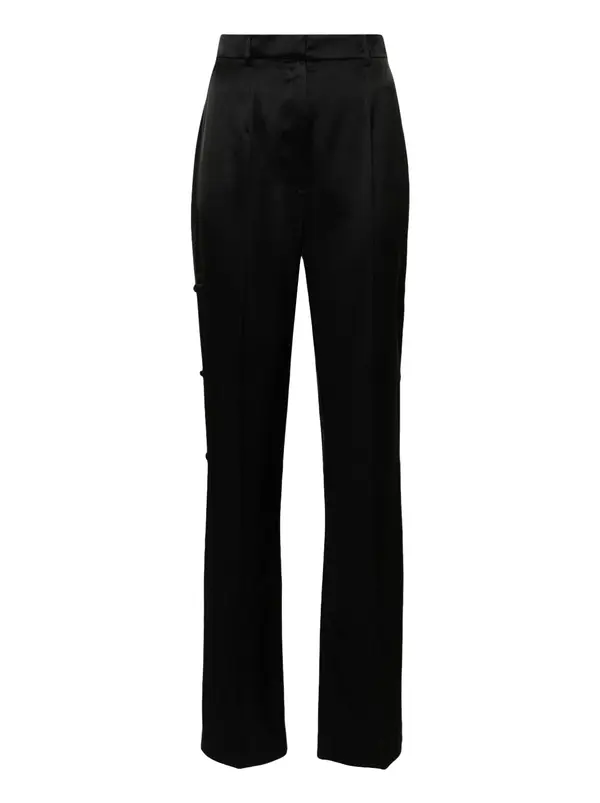 Nanushka Felina Straight-leg Trousers - Black