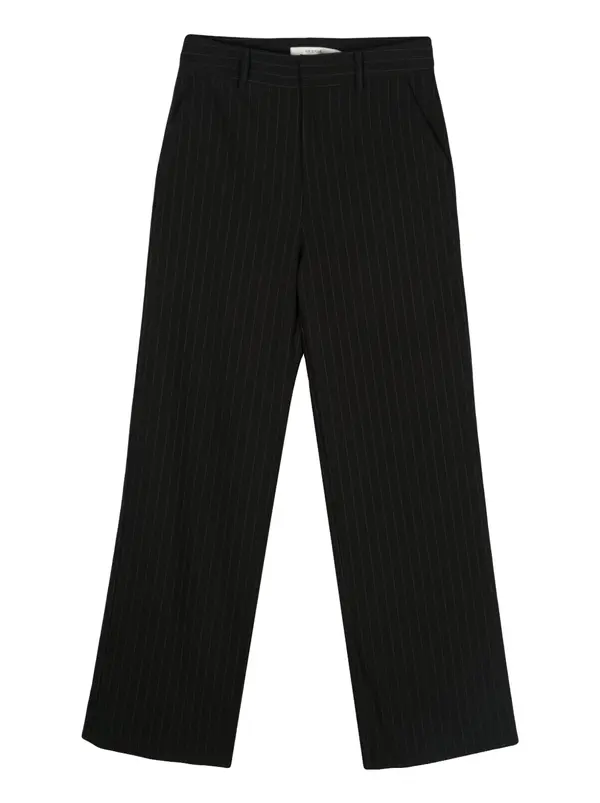 GESTUZ Joellegz Mid-rise Wide-leg Trousers - Black