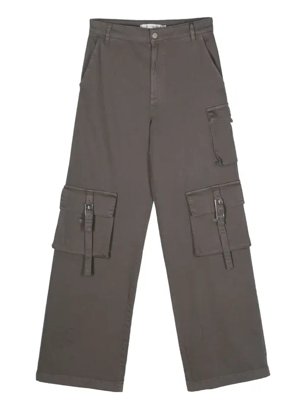 GESTUZ Mirzagz High-rise Cargo Pants - Grey
