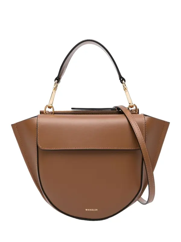 WANDLER Small Hortensia Leather Bag - Brown