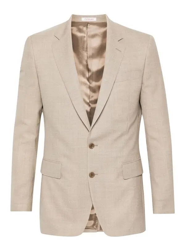 FURSAC Mélange Virgin-wool Blazer - Neutrals
