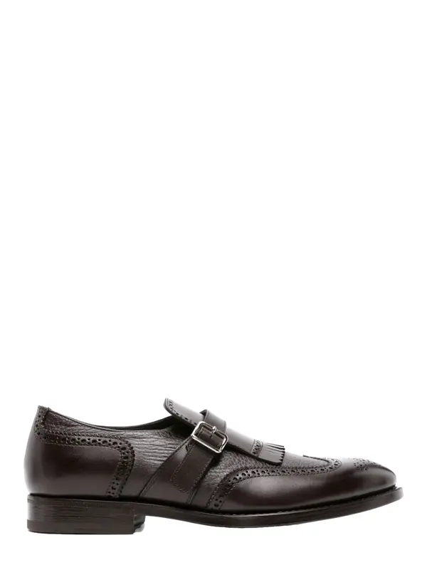 HENDERSON BARACCO Leather Monk Shoes - Brown