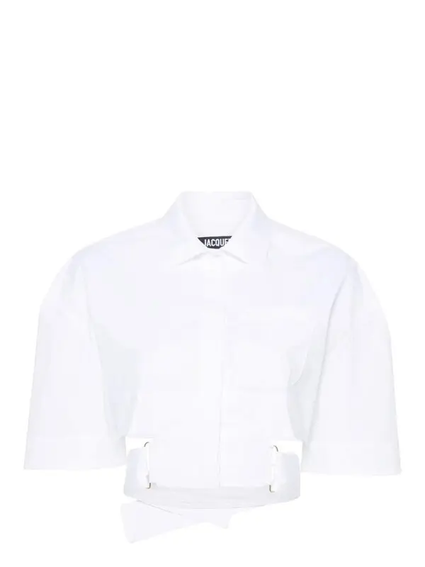 Jacquemus La Chemise Courte Bari Shirt - White