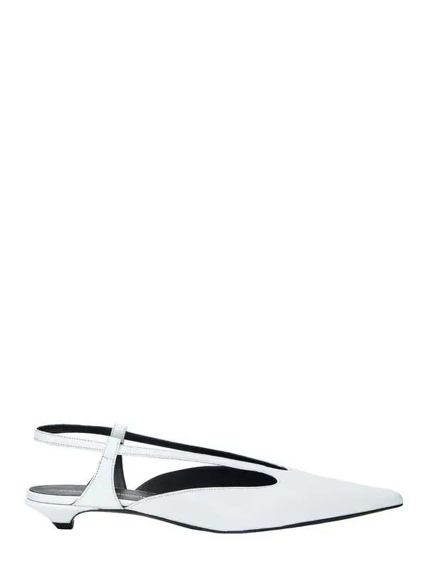Proenza Schouler Leather Slingback Pumps - White