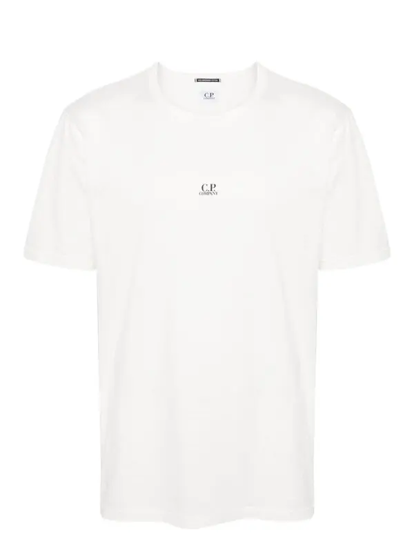 C.P. COMPANY Logo-print Cotton T-shirt - White