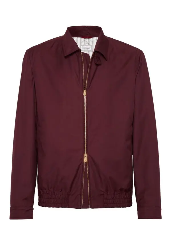 Brunello Cucinelli Zip-fastening Windbreaker Jacket - Red