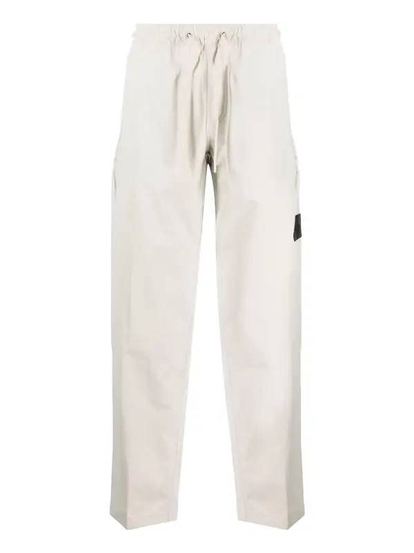 Calvin Klein Technical Logo-appliqué Trousers - Neutrals