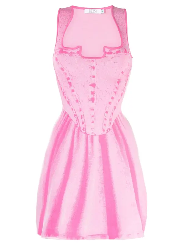 Ph5 Poppy Trompe-l'oeil Mini Dress - Pink