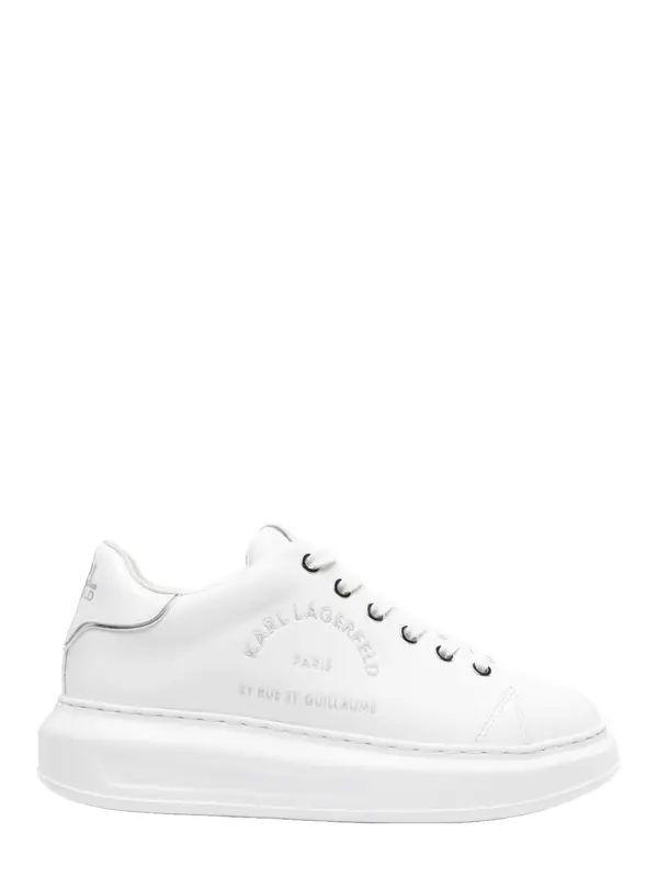 Karl Lagerfeld Kapri Leather Sneakers - White