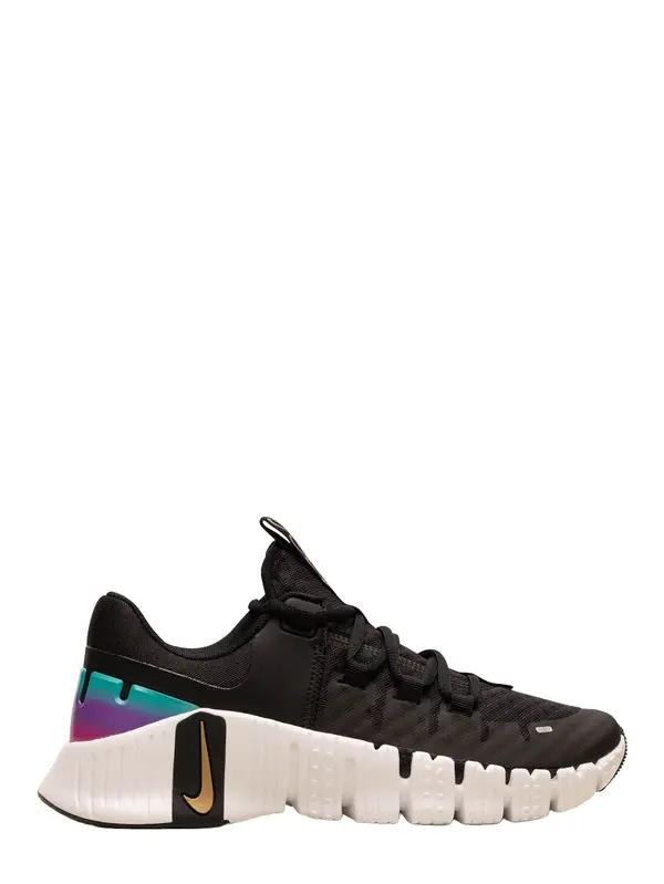 Nike Free Metcon 5 Metallic Gold Sneakers - Black
