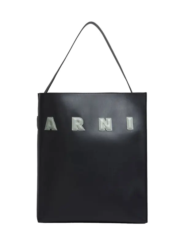 Marni Museo Leather Tote Bag - Black