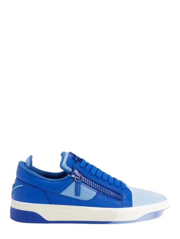 GIUSEPPE ZANOTTI Double-zip Low-top Sneakers - Blue