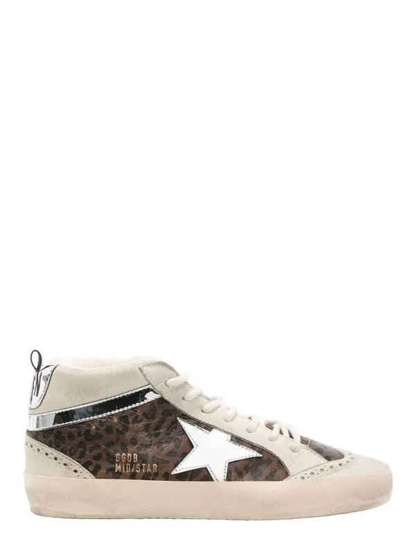 GOLDEN GOOSE Mid Star High-top Sneakers - Brown