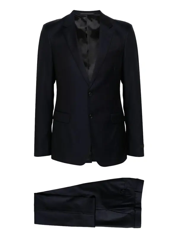 Prada Single-breasted Virgin-wool Suit - Blue