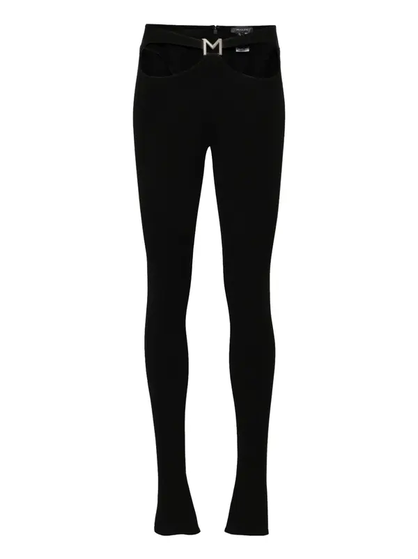 MUGLER Cut-out Leggings - Black