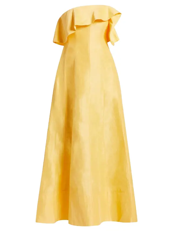 Aje Off-shoulder Strapless Gown - Yellow