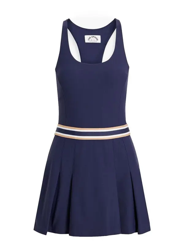 The Upside Courtside Kova Cutout Neoprene Tennis Dress - Navy