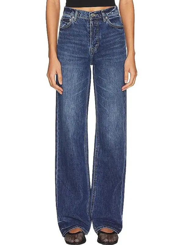 GRLFRND Brooklyn High Rise Loose Straight Jeans - Humboldt
