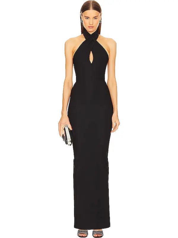 MICHAEL COSTELLO Fritz Gown - Black