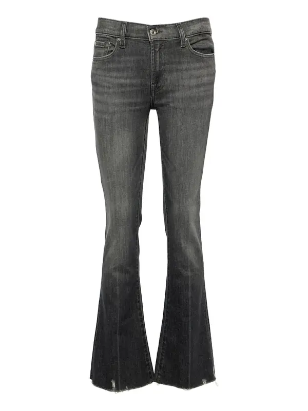 7 For All Mankind Mid-rise Bootcut Jeans - Grey