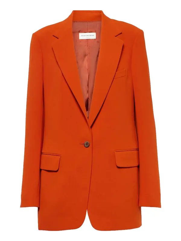 Dries Van Noten Crêpe Blazer - Orange
