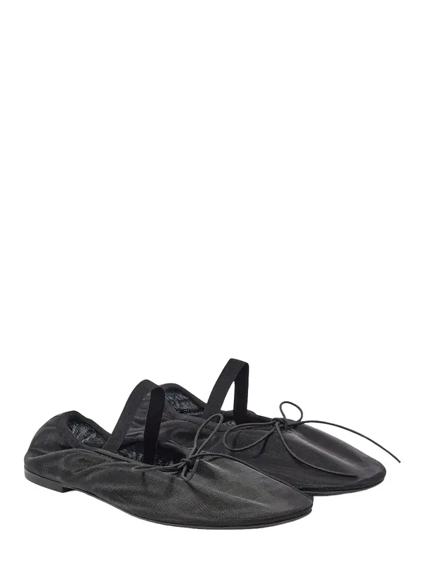 Proenza Schouler Glove Mesh Ballet Flats - Black