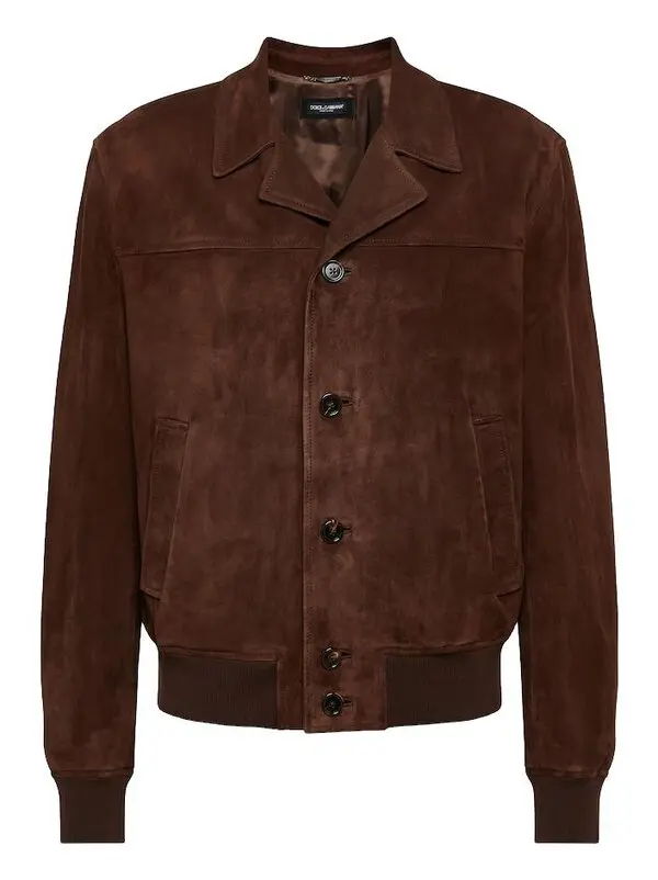 Dolce & Gabbana Suede Jacket - Brown