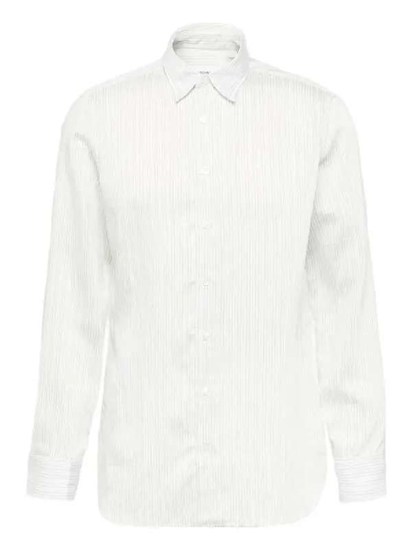 LARDINI Pinstripe Shirt - White