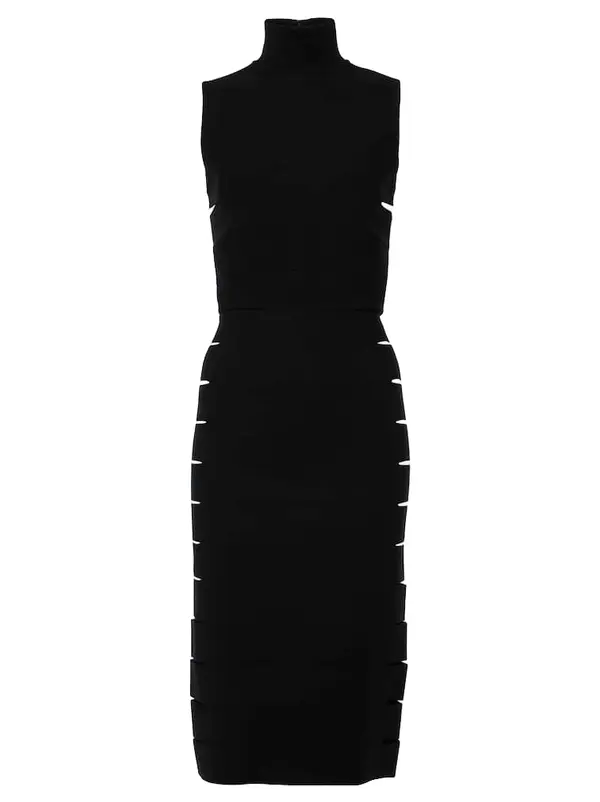 Alaïa Cutout Midi Dress - Black
