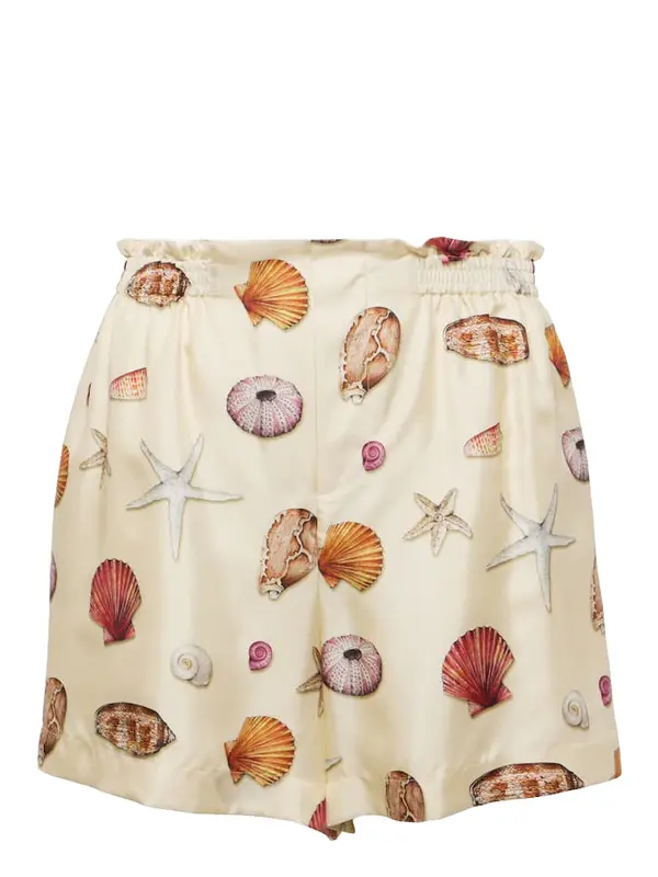 Chloé High-rise Printed Silk Shorts - Multicoloured