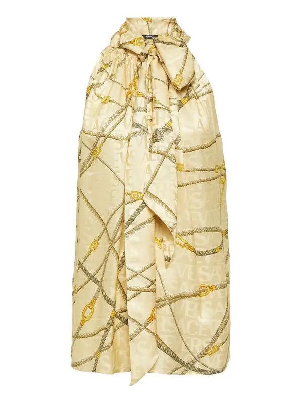 Versace Bow-detail Top - Multicoloured